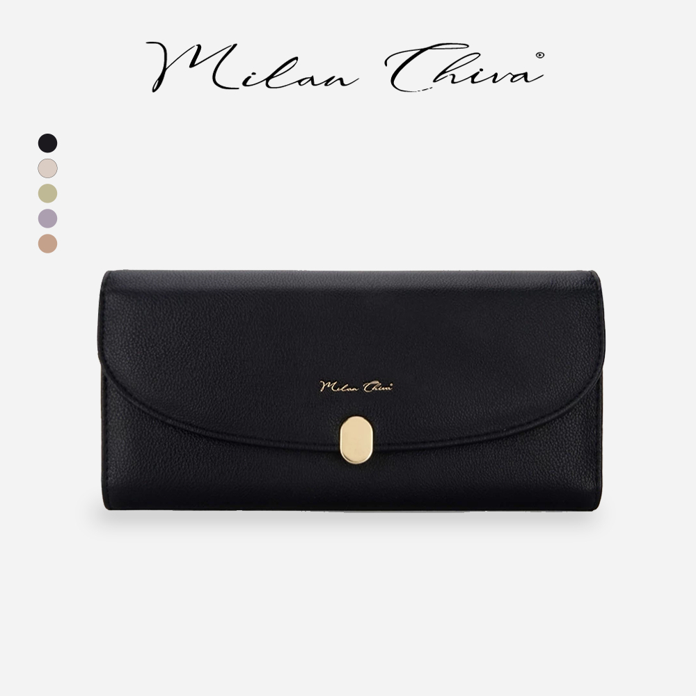 Milan Chiva FrontFlap Wallet กระเป๋าสตางค์ กระเป๋าเงิน ใบยาวผู้หญิง สไตล์มินิมอล กระเป๋าตัง มี ...