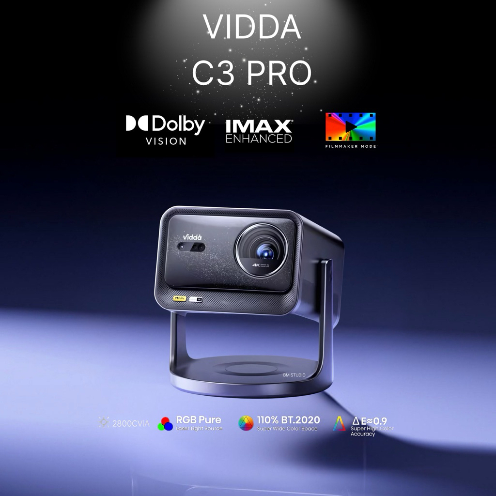 [ร้านไทย] Vidda C3 Pro Triple Laser 4K โปรเจคเตอร์ | Shopee Thailand