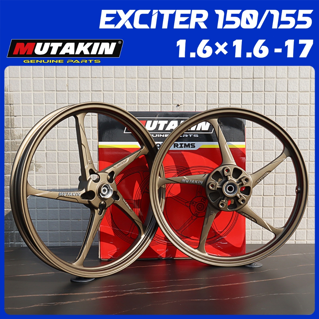 MUTAKIN SP500 ล้อ ขอบ 17 YAMAHA EXCITER150 EXCITER155 VVA (ล้อหน้า 4 รู ...
