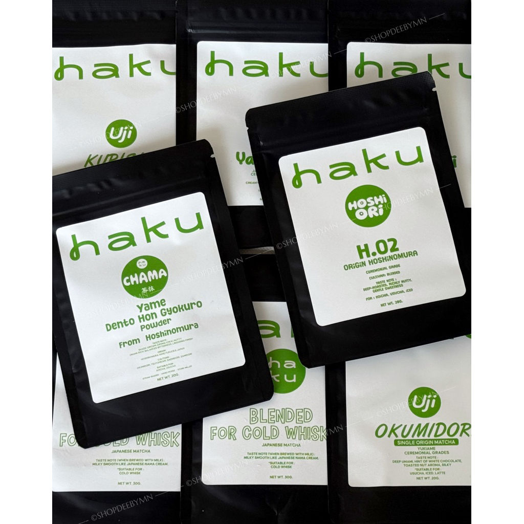 HAKU | Ceremonial Matcha (Hoshiori / Yame Fukuoka / Uji / Chama ...