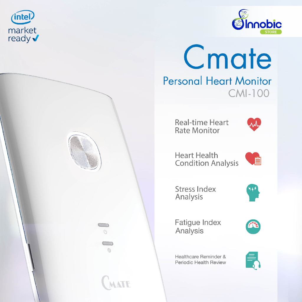 Cmate Personal Heart Monitor (CMI-1000) เครื่องวัดสุขภาพหัวใจส่วนบุคคล ซีเมท | Shopee Thailand