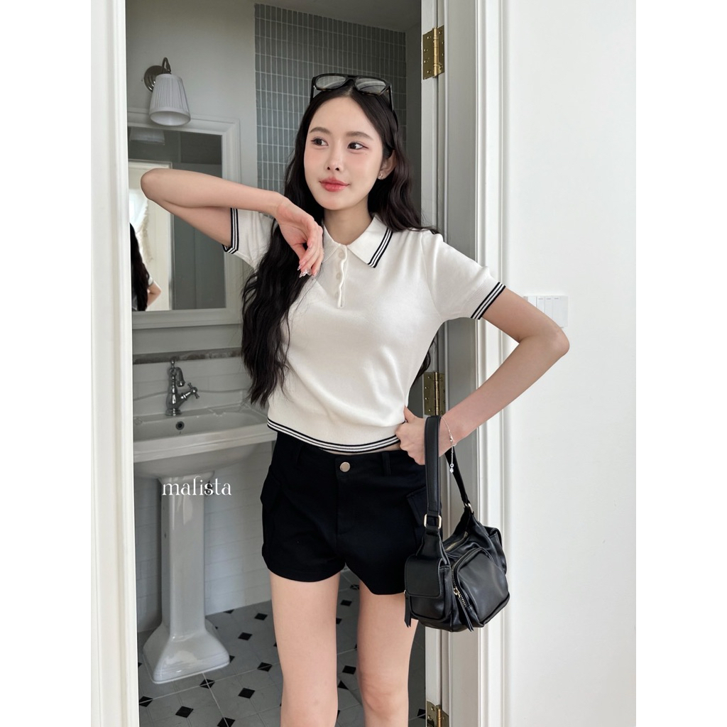 MALISTA - Born sweet knit เสื้อไหมพรม | Shopee Thailand