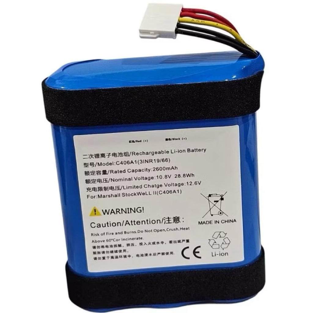 MARSHALL Stockwell 2 Stockwell II 2600mAh 5สาย C406A1 3-cell Bluetooth ...