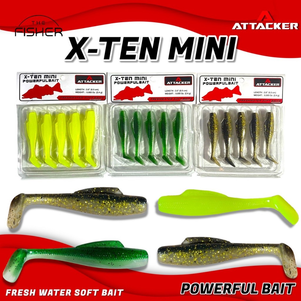 A12 ATTACKER เหยื่อตกปลามินนาว รุ่น X-TEN MINI POWERFUL BAIT | Shopee ...