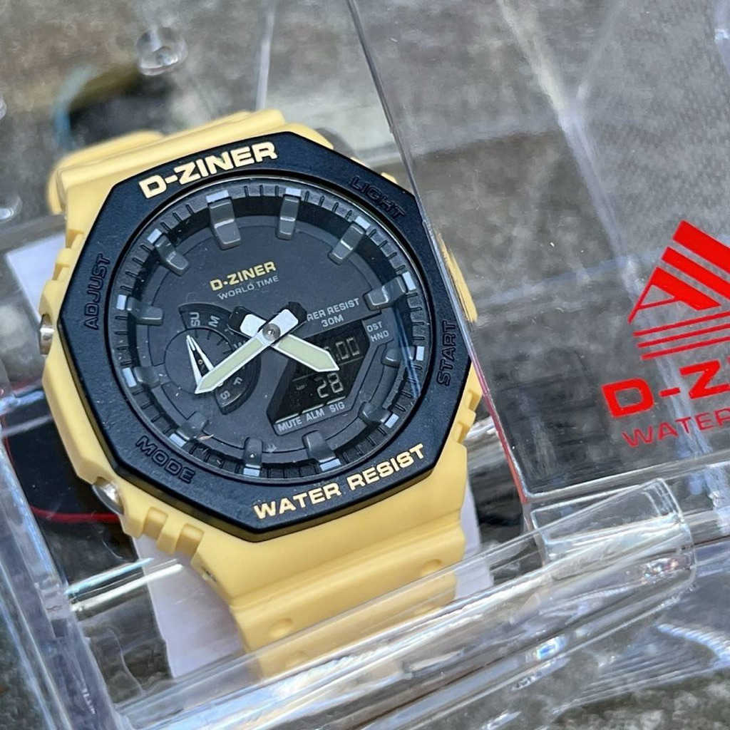 นาฬิกา D-ZINER ดิจิตอล2ระบบ สายยาง | Shopee Thailand