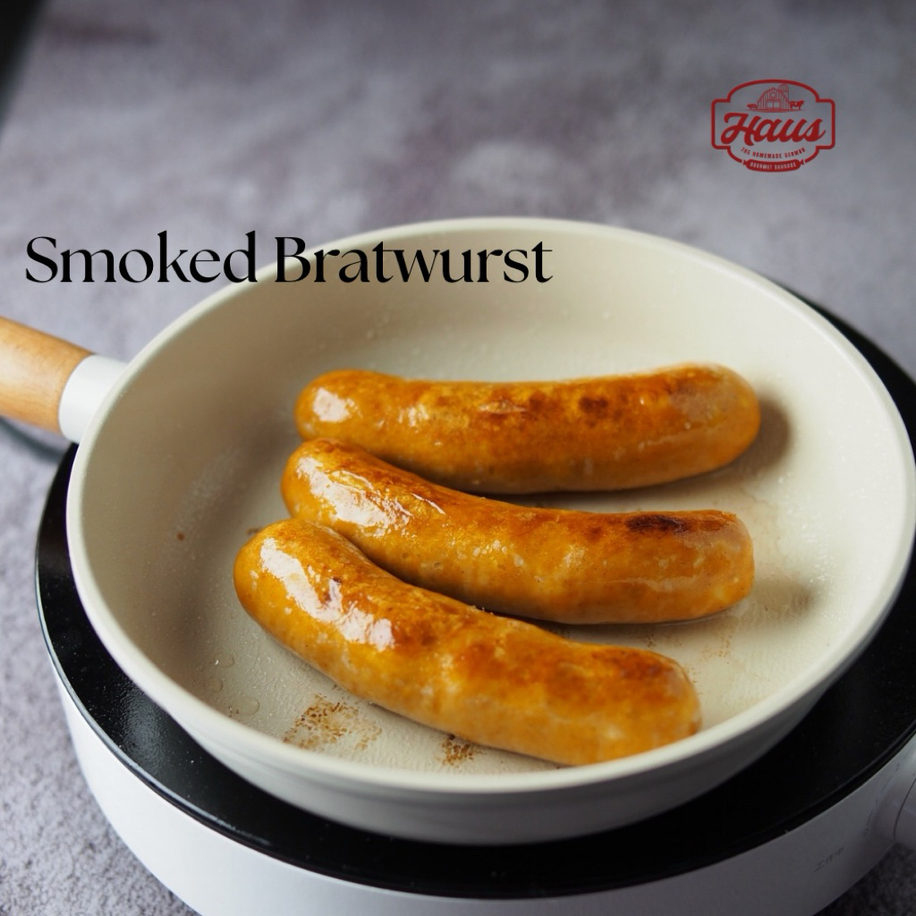 Smoked Bratwurst 420 g./ 5 pcs -สโม๊คบราท์เวิร์ท ไส้กรอกเยอรมันสไตล์โฮม ...