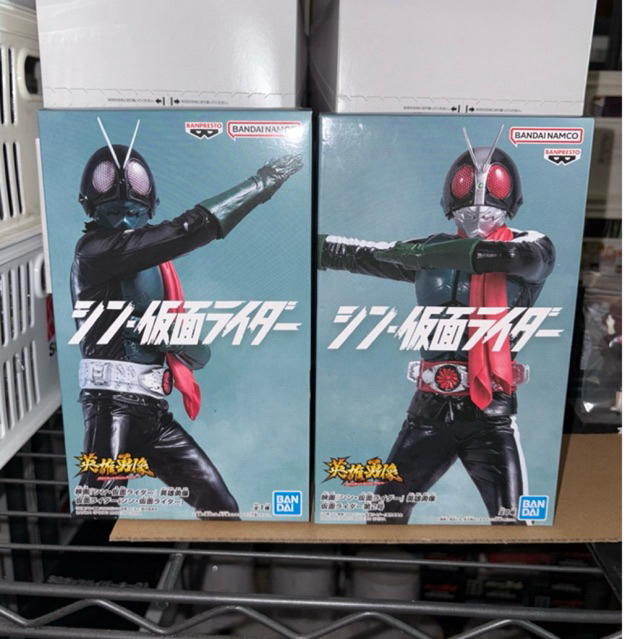 พร้อมส่ง Banpresto hero's brave statue Kamen Rider Shin V1 V2 มดแดง มาส ...