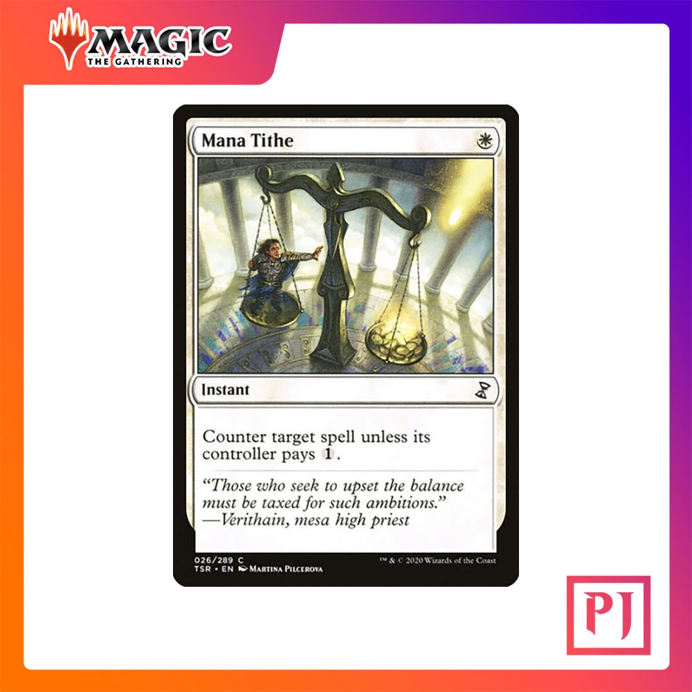 [MTG] Mana Tithe [TSR] [WHITE] [COMMON] [NORMAL] [ENG] (การ์ดเมจิค ...