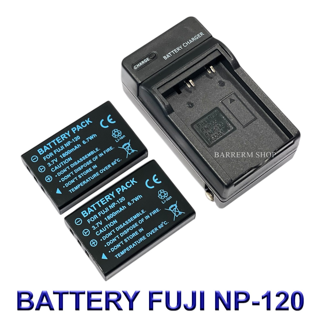 FNP120 / NP120 / FNP-120 / NP-120 Battery and Charger For Fujifilm ...