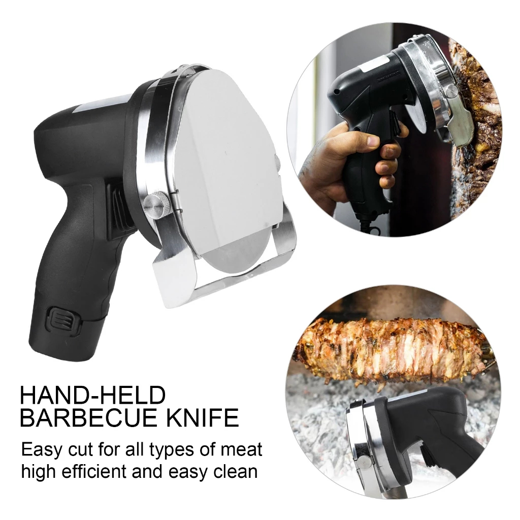 LOCAL Electric Kebab Slicer Doner Knife Shawarma Cutter Handheld Roast ...