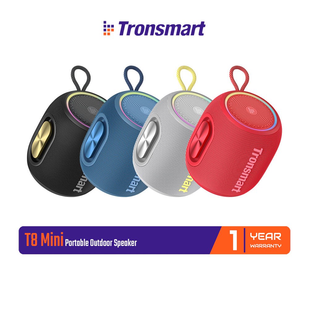 Tronsmart T8 Mini Portable Outdoor Speaker ลำโพงไร้สายพกพา 16 วัตต์ กัน ...