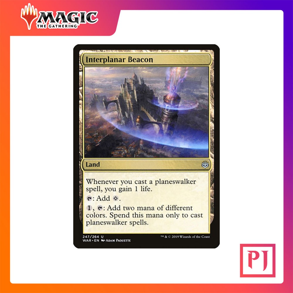 [MTG] Interplanar Beacon [WAR] [LAND] [UNCOM] [NORMAL] [ENG] (การ์ดเม ...