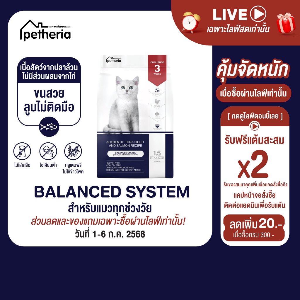 petheria Innovation Cat Food [BALANCED SYSTEM] [No Corn & Gluten Free ...