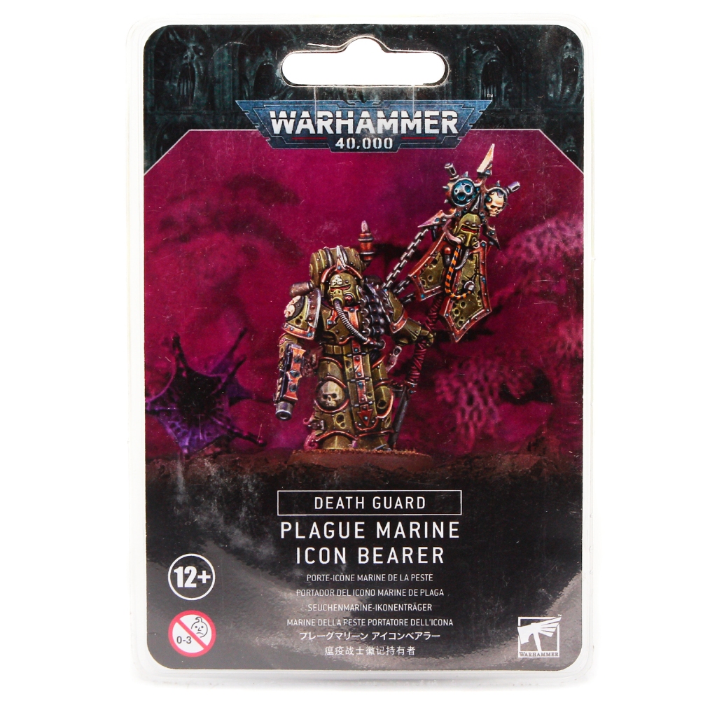 Warhammer 40k : Death Guard : Plague Marine Icon Bearer | Shopee Thailand