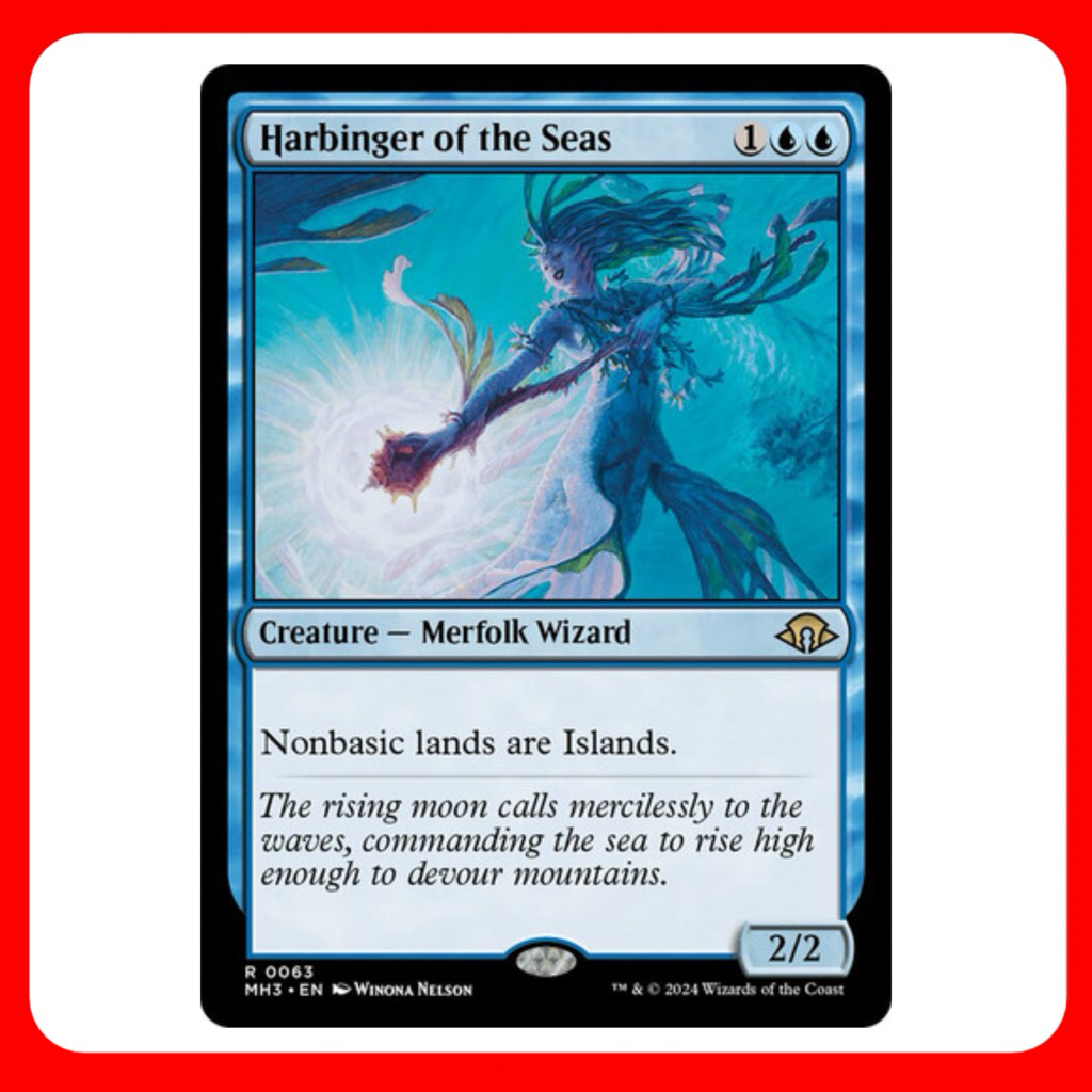[MTG] Harbinger of the Seas [MH3] [BLUE] [RARE] [NORMAL] [ENG] (การ์ดเม ...