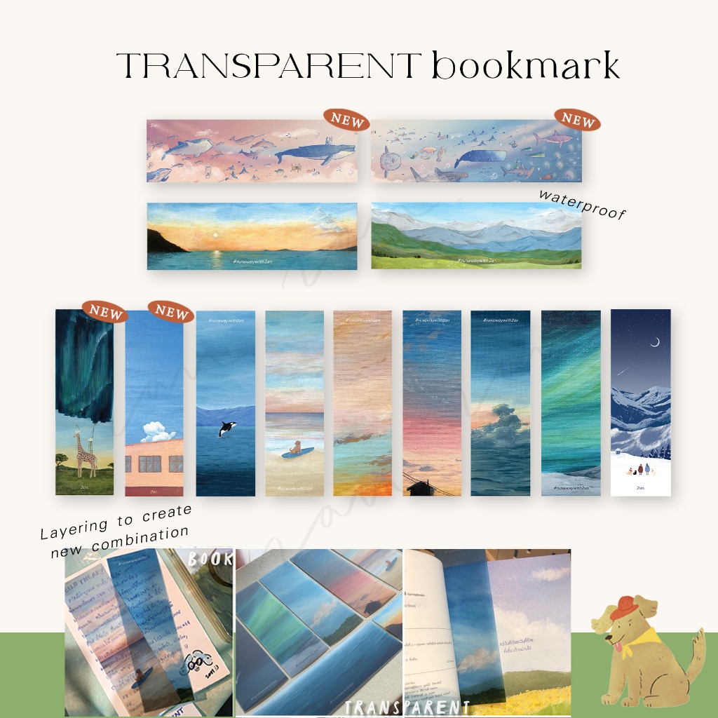 2an. Transparent bookmark ที่คั่นแบบโปร่งแสง ที่คั่นหนังสือ | Shopee ...
