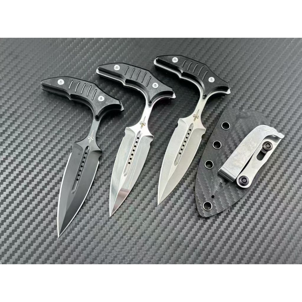 Microtech ไมโครเทคโนโลยี เครื่องหมายดาบ เหล็ก A2 แทงมือ G10 ความแข็ง: 58HRC ปลอกคาร์บอนไฟเบอร์ ...