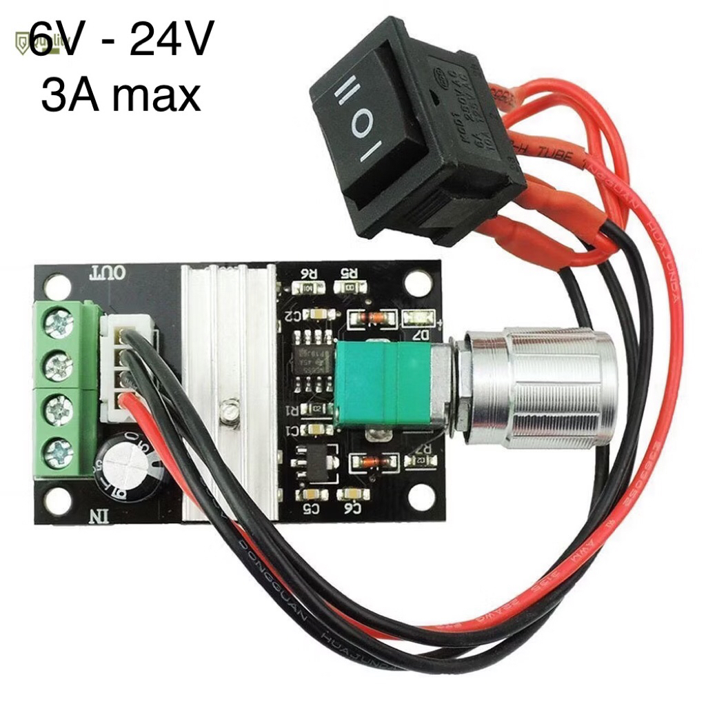PWM Control Motor 3A Max บอร์ดควบคุมความเร็วมอเตอร์ DC พร้อมสวิตช์ ...