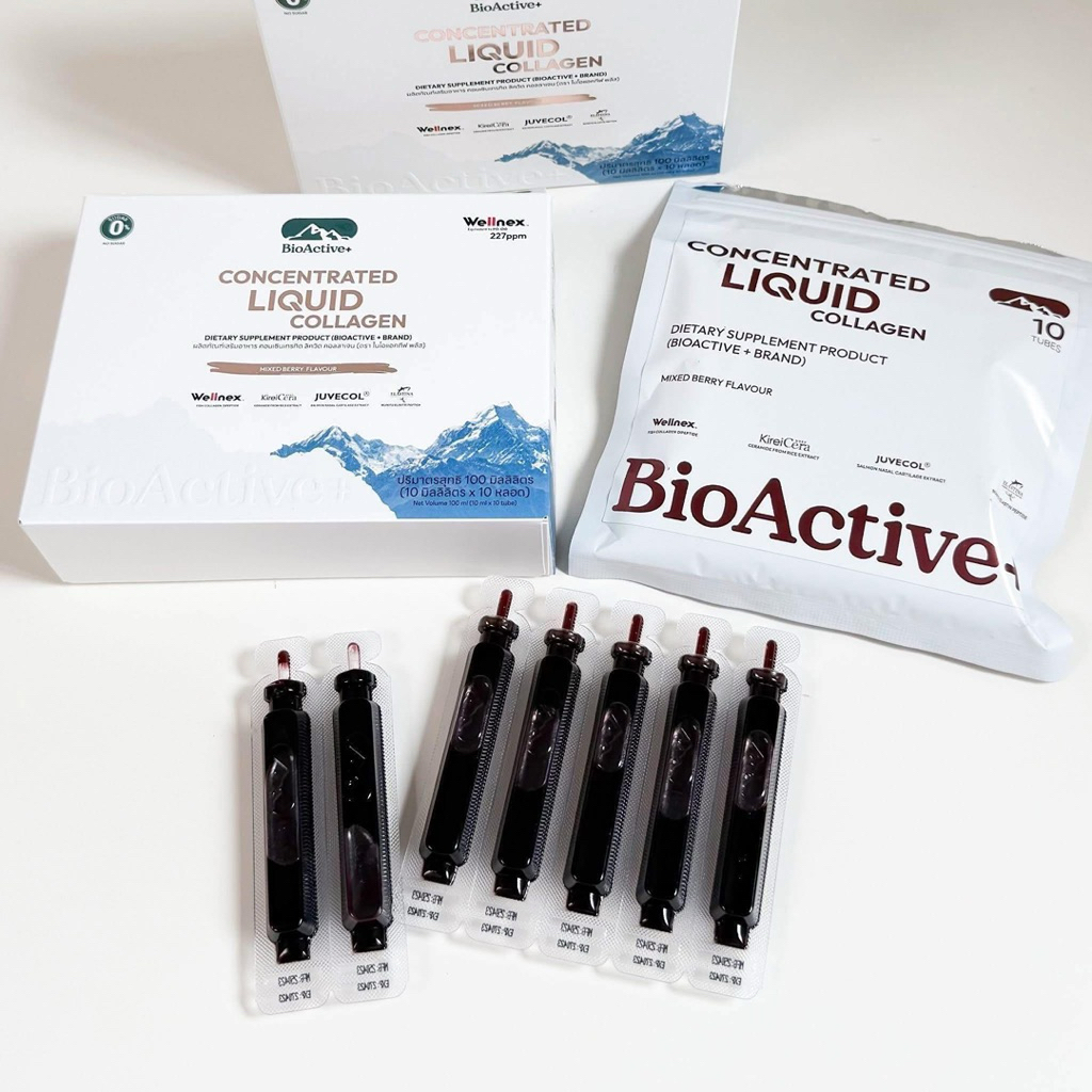 BioActive+ Concentrated Liquid Collagen รสชาติ มิกซ์เบอร์รี่ คอลลาเจน ...