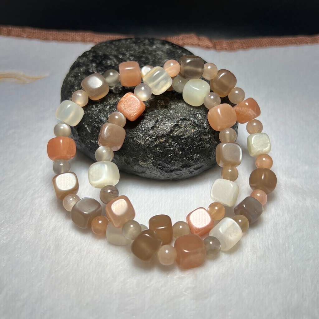 มูนสโตน3สี(Multi Color Moonstone) | Shopee Thailand