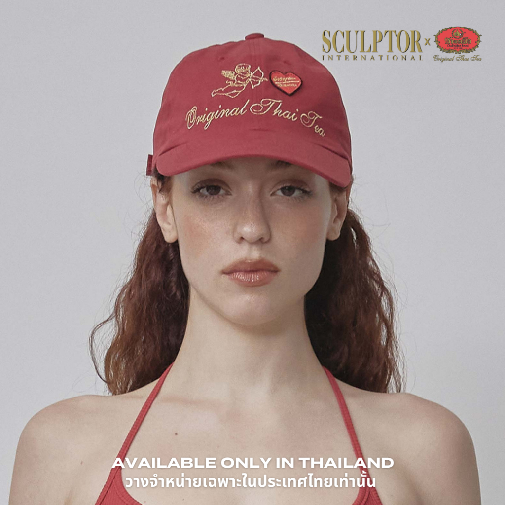 SCULPTOR® X Cha Tra Mue หมวก Heavenly Thai Ball Cap สี Red | Shopee Thailand