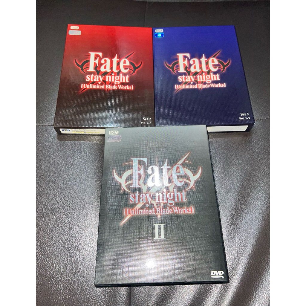 DVD FATE STAY NIGHT UNLIMITED BLADE WORKS BOX 1,2,3 | Shopee Thailand