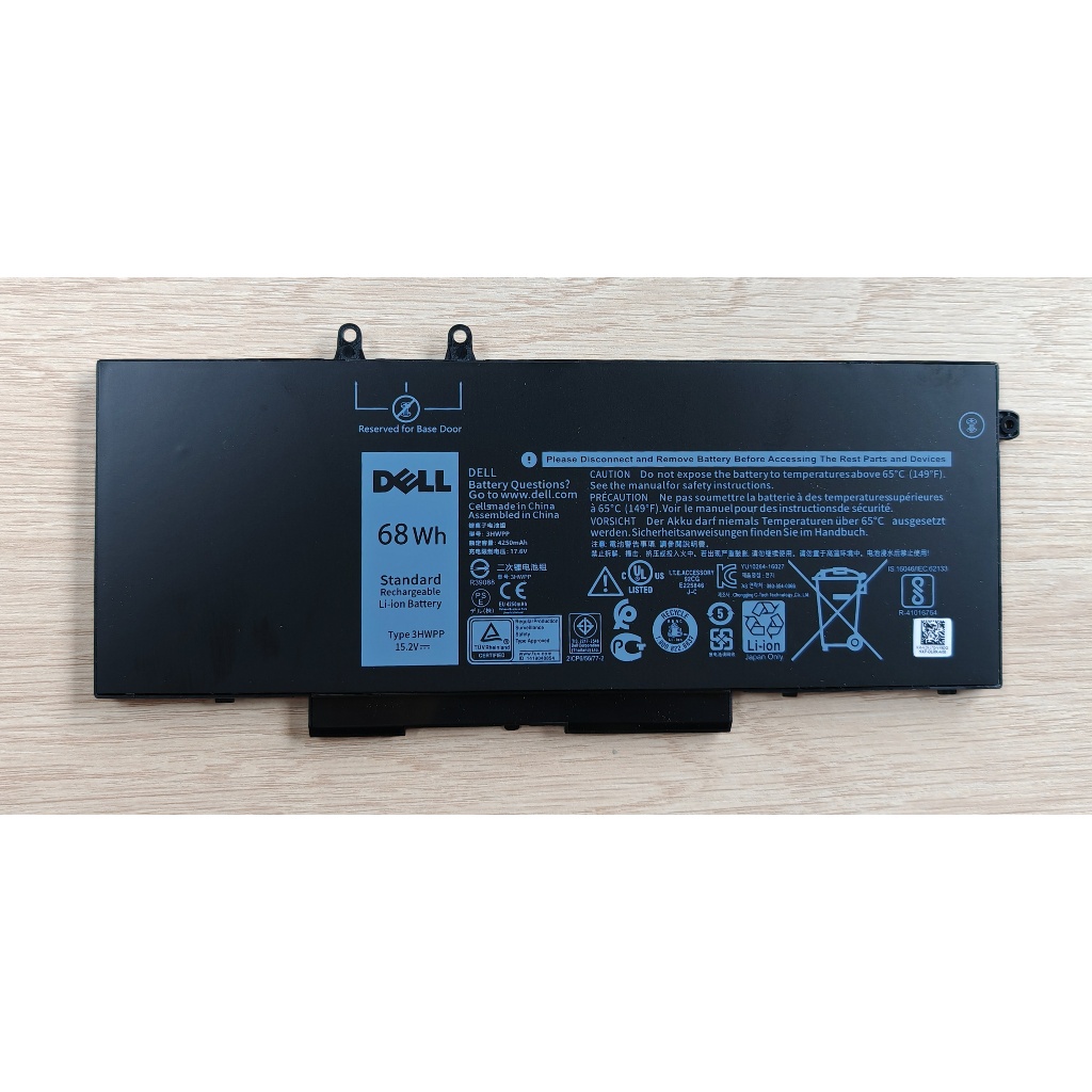 แบตเตอรี่โน๊ตบุ๊ค Dell 3HWPP 4GVMP For Dell Latitude 5400 5500 5401 ...