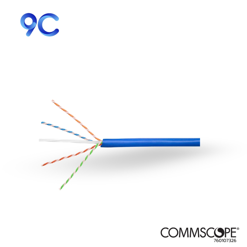 760107326 SYSTIMAX® GigaSPEED X10D® 3091B ETL Verified Cat 6A U/UTP Cable, blue jacket, 4 pair ...