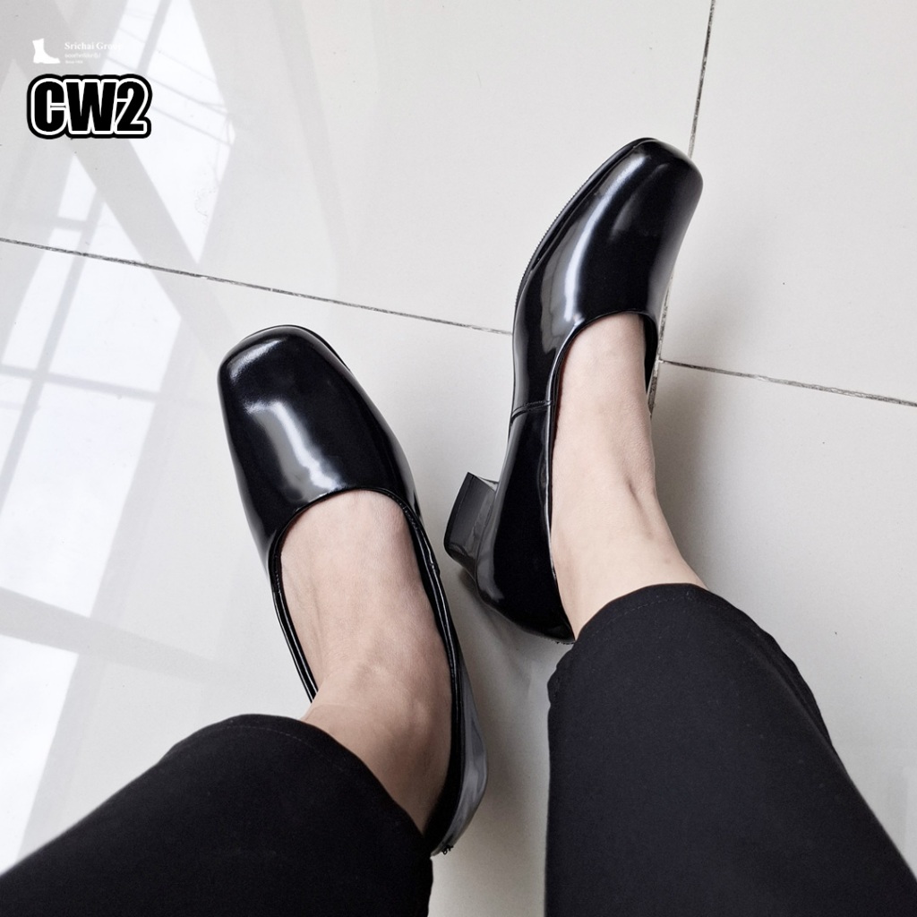 คัทชูผู้หญิง รุ่น CW2 เครื่องแบบ หนังขัดมันเกรดพรีเมี่ยม by ...