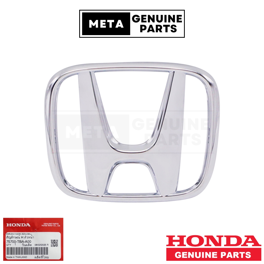 (แท้ศูนย์100%)โลโก้หน้ากระจัง HONDA CIVIC FC ปี16-20 ขนาด 11.5x9.5 cm ...
