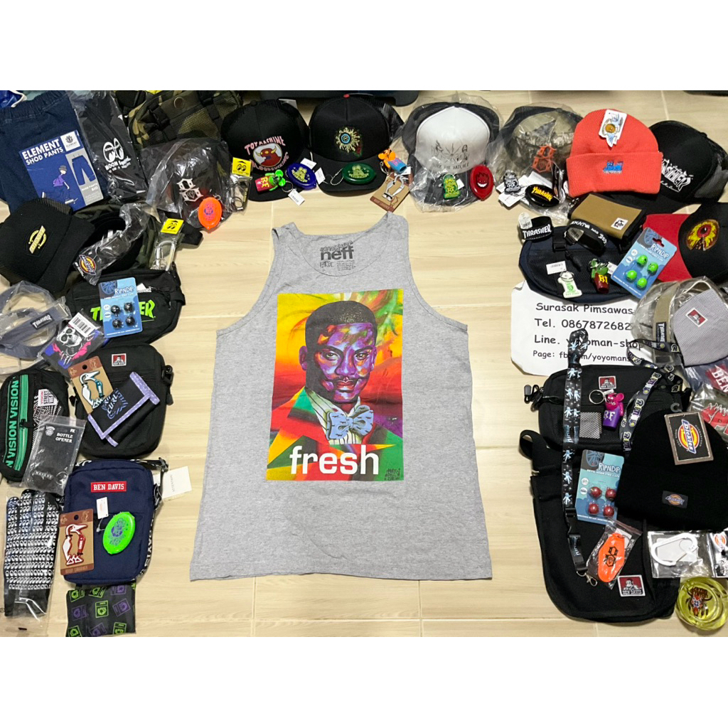 เสื้อกล้าม NEFF The Fresh Prince สภาพดี size L | Shopee Thailand