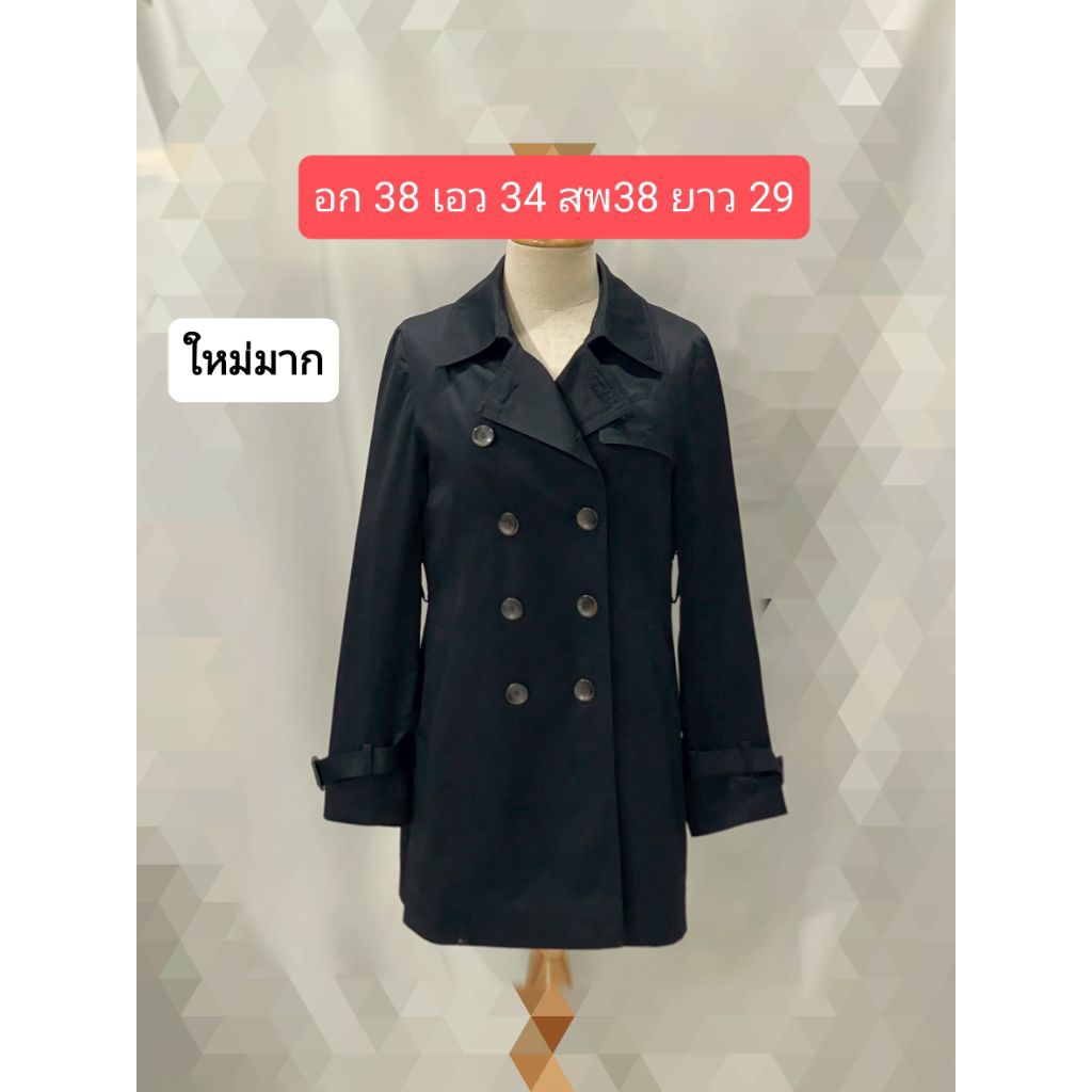 เสื้อคลุมเทรนด์โค้ทมือสองใหม่มาก c396 | Shopee Thailand
