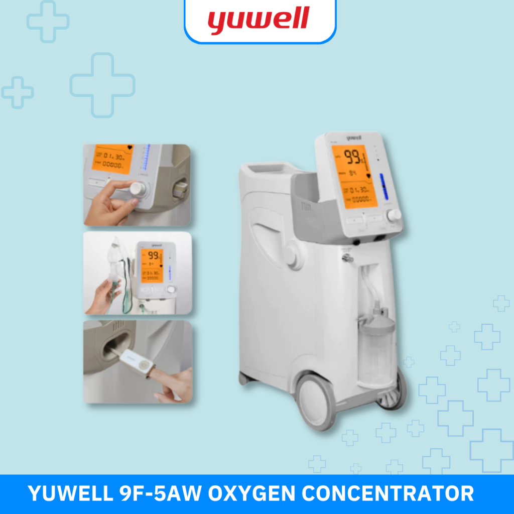Yuwell Thailand Oxygen Generator เครื่องผลิตออกซิเจน ขนาด 5 ลิตร Yuwell รุ่น 9F-5AW [3 Year ...