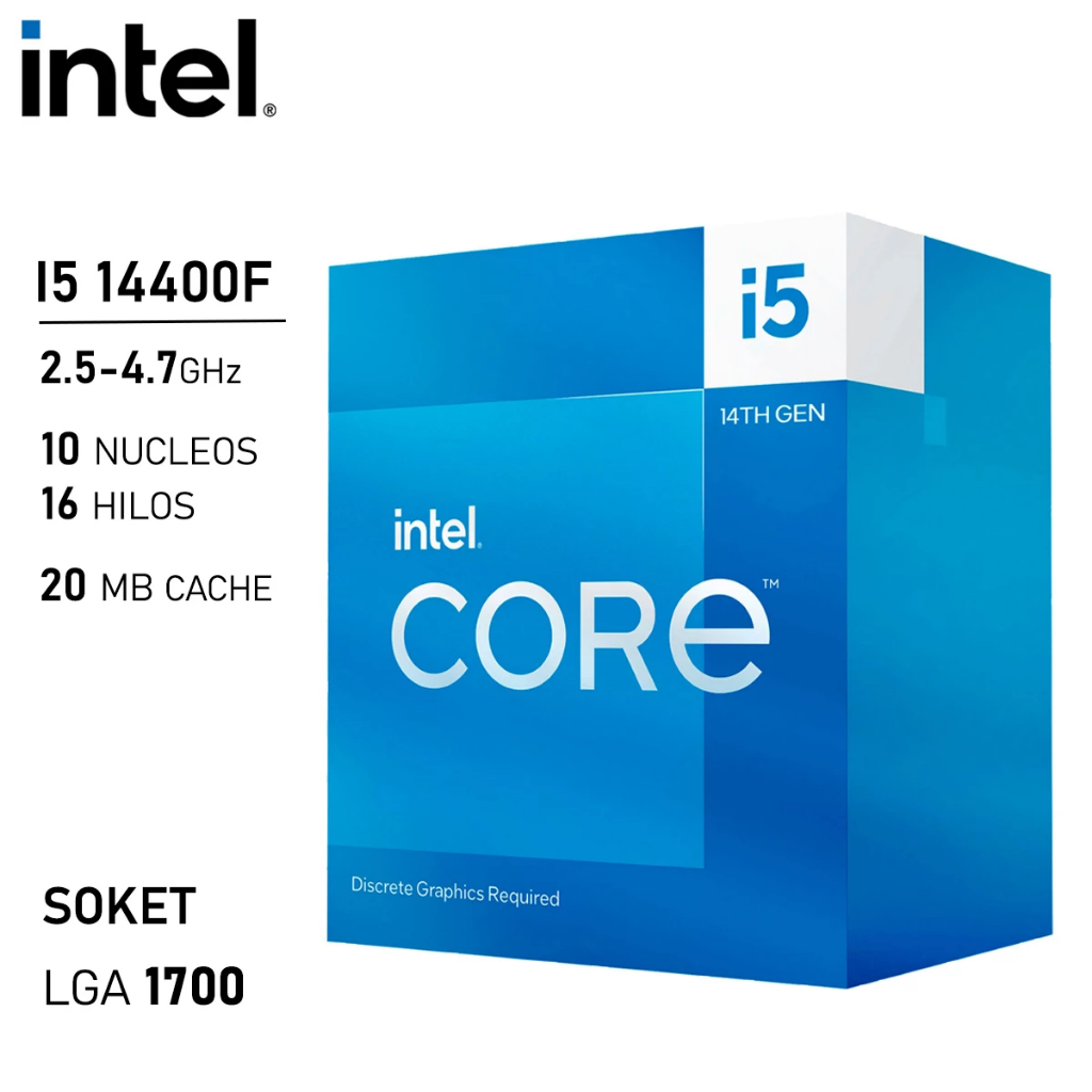 CPU (ซีพียู) INTEL CORE I5-14400F 4.7GHz 10C 16T LGA1700, 2.5GHz (4.7GHz Turbo) | Shopee Thailand