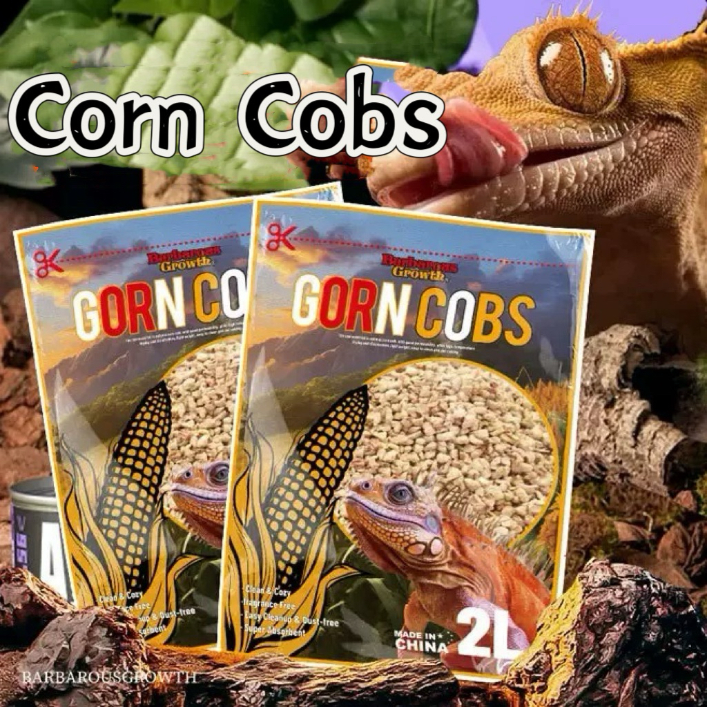 Barbarous Corn Cobs รองพื้นซังข้าวโพดสำหรับสัตว์เลื้อยคลาน 2L | Shopee ...