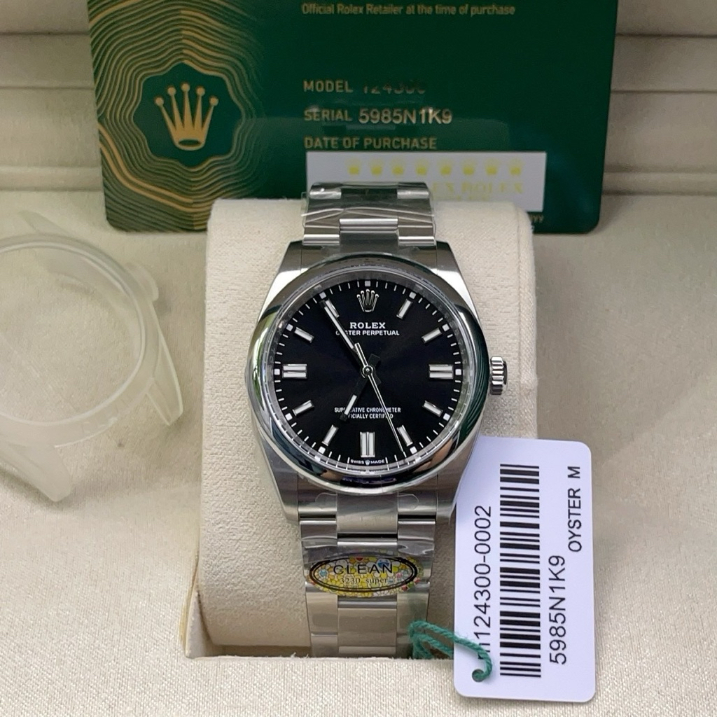 OP SWISS ขนาด 36mm Cal 3230 Rolex card Serial number NFC ตรงรุ่น กันน้ำ ...