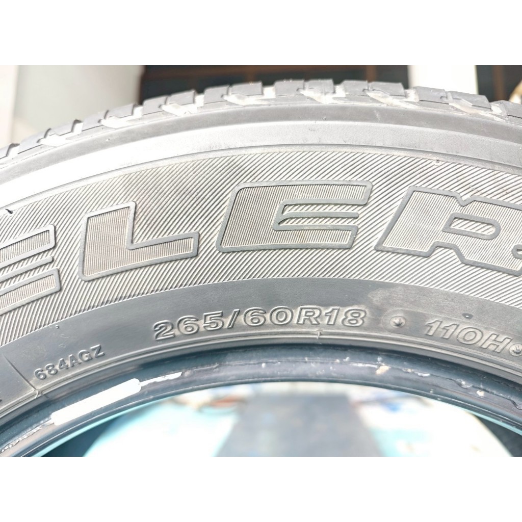 ยางเปอร์เซ็นต์ Bridgestone ขนาด 265 60 R18 ยางปี 21 ราคา 250 บาท ...