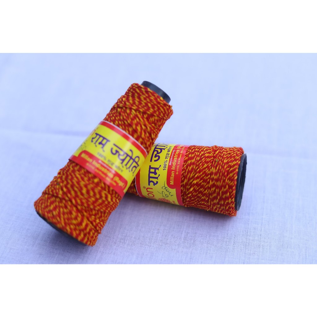 Kalava Suraksha Dhaga, Red Yellow Raw Cotton Moli, Katcha Soot, Mauli ...