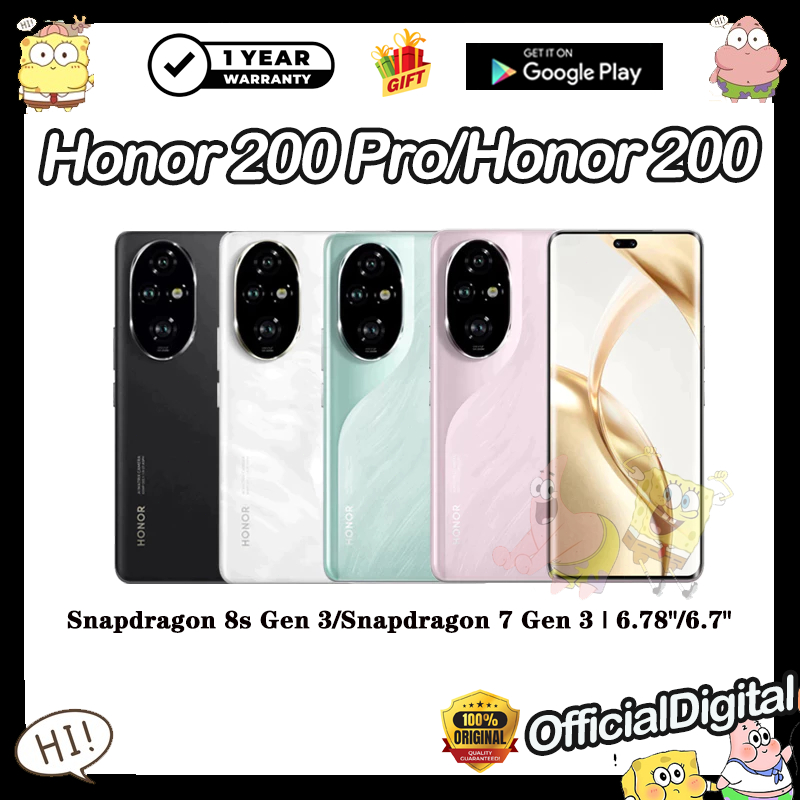 Honor 200 Pro Snapdragon 8s Gen 3 Honor 200 Snapdragon 7 Gen 3 ...