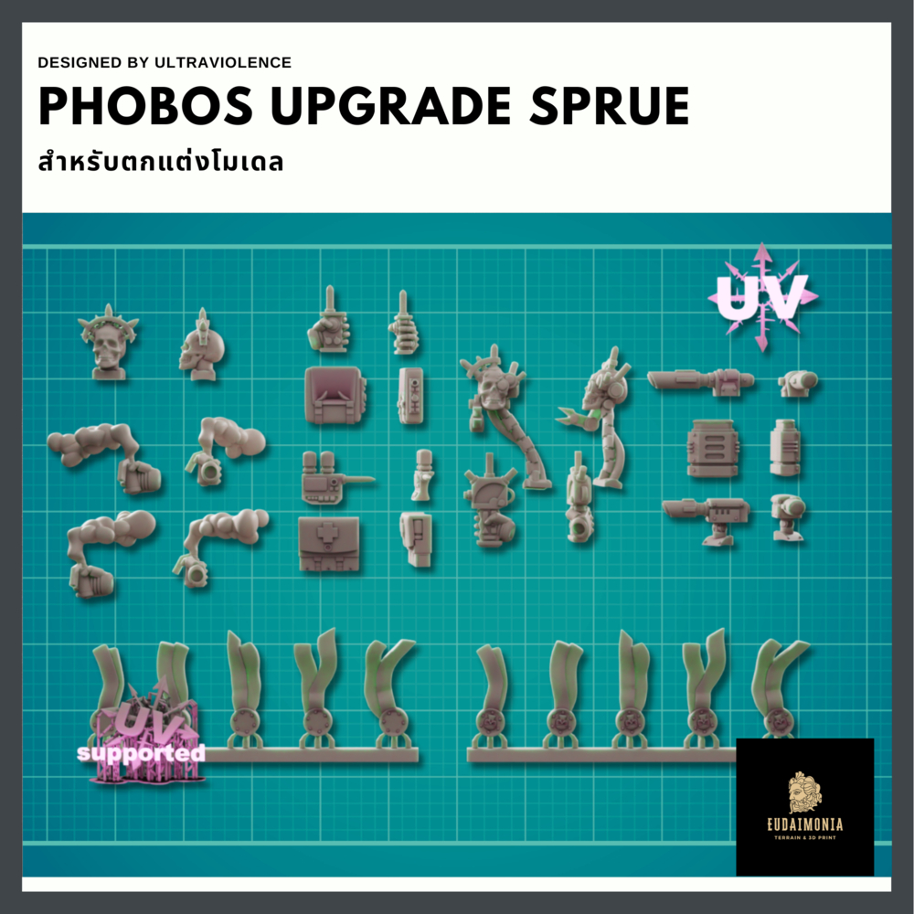 Phobos upgrade sprue [จัดส่งได้ภายใน1-3วัน] อุปกรณ์อัพเกรดWargame ...