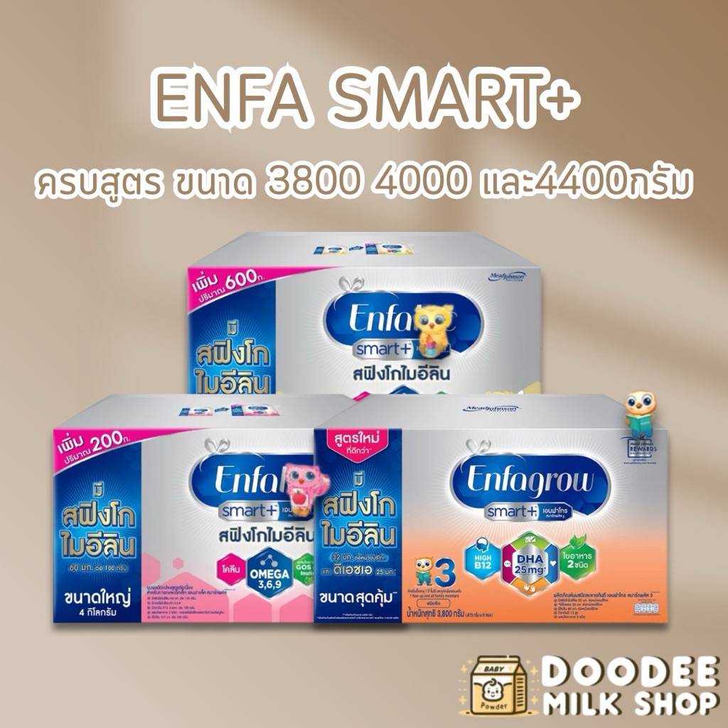Enfa Smart เอนฟา สมาร์ท พลัส สูตร 3 กล่องสีเงิน (สามารถเลือกขนาดได้ ...