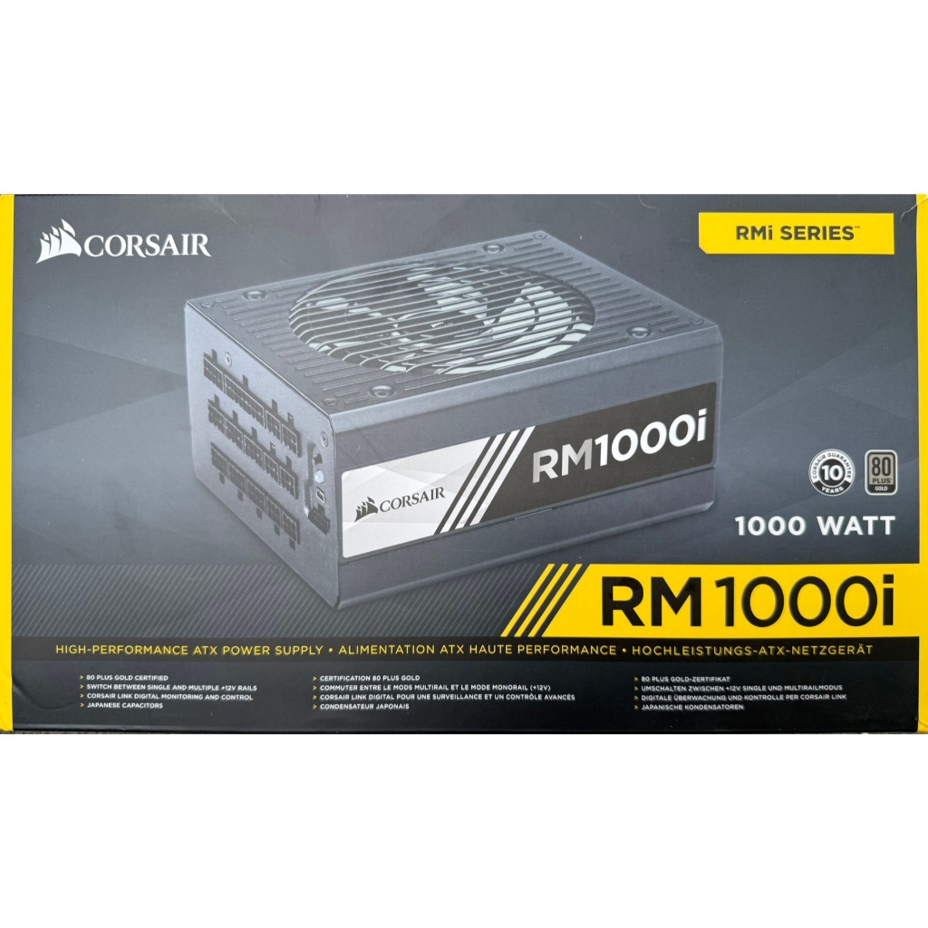 POWER SUPPLY (อุปกรณ์จ่ายไฟ) CORSAIR 1000W RM1000i (80+ GOLD) มือสอง ...