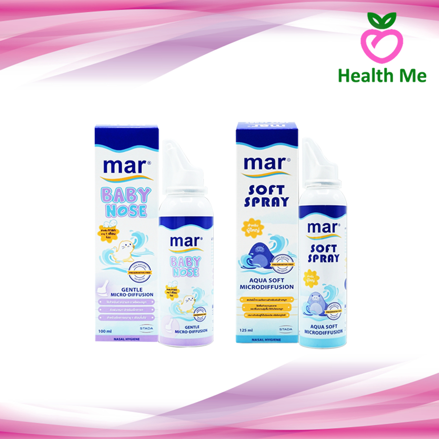 MAR - น้ำเกลือล้างจมูก MAR BABY NOSE SPRAY 100ML / MAR SOFT SPRAY 125ML ...