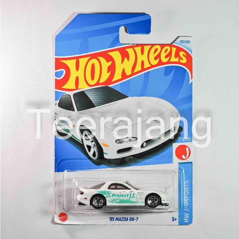 Hotwheels 95 Mazda RX7 (White Project u) | Shopee Thailand