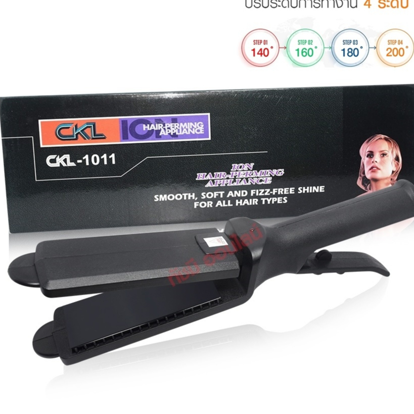 [ใส่โค้ด PAKB5DU ลดทันที 20%] CKL1011 เครื่องหนีบผม รุ่น CKL-1011 ที่หนีบผมตรง แบบเงา ไม่กินผม ...