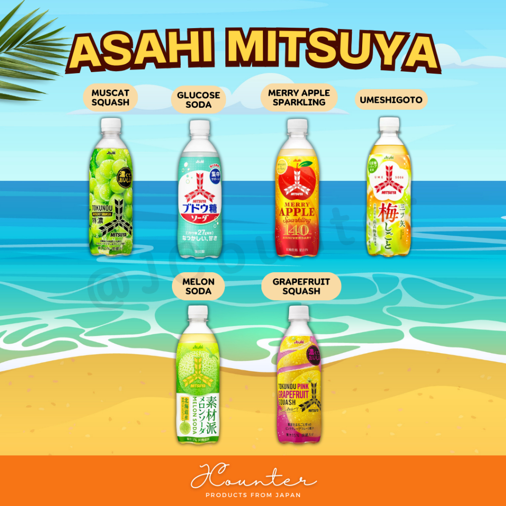 ASAHI Mitsuya Craft Cola & Fruit Soda มิทสึยะคราฟต์โคล่าและน้ำผลไม้โซดา ...