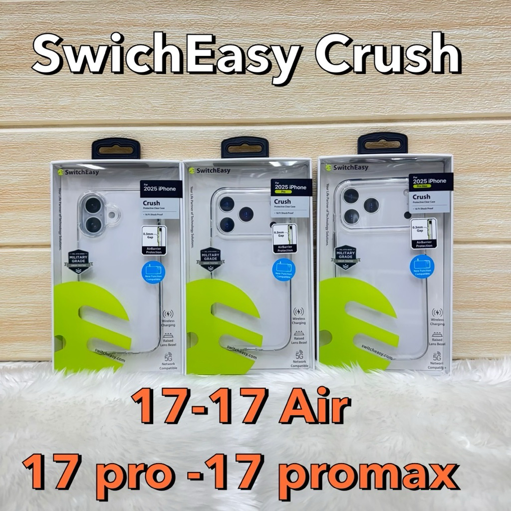 ส่งจากไทย SwitchEasy Crush เคสกันกระแทก 1.2 เมตร สำหรับรุ่น iPhone 17pro Max 17pro 17Air 17 ...