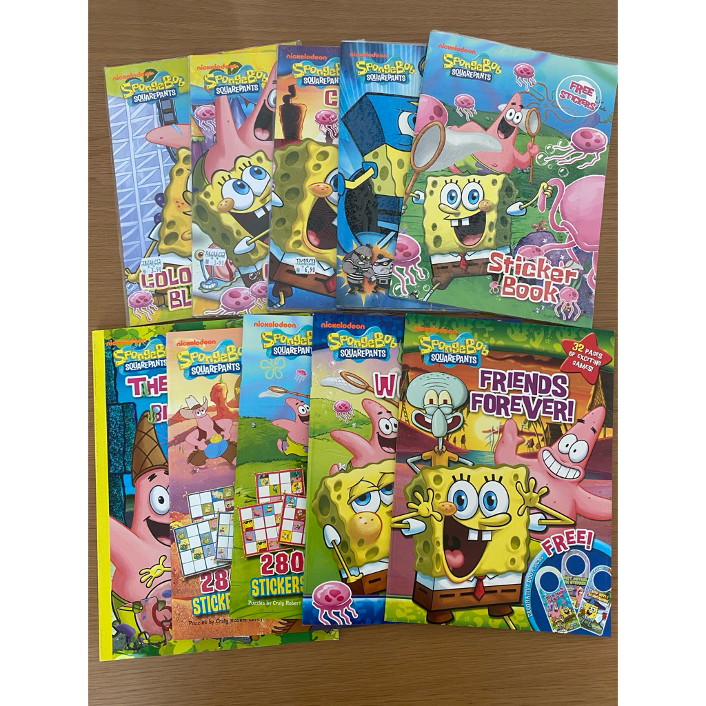 Activity Book Spongbob Set 10 เล่ม | Shopee Thailand