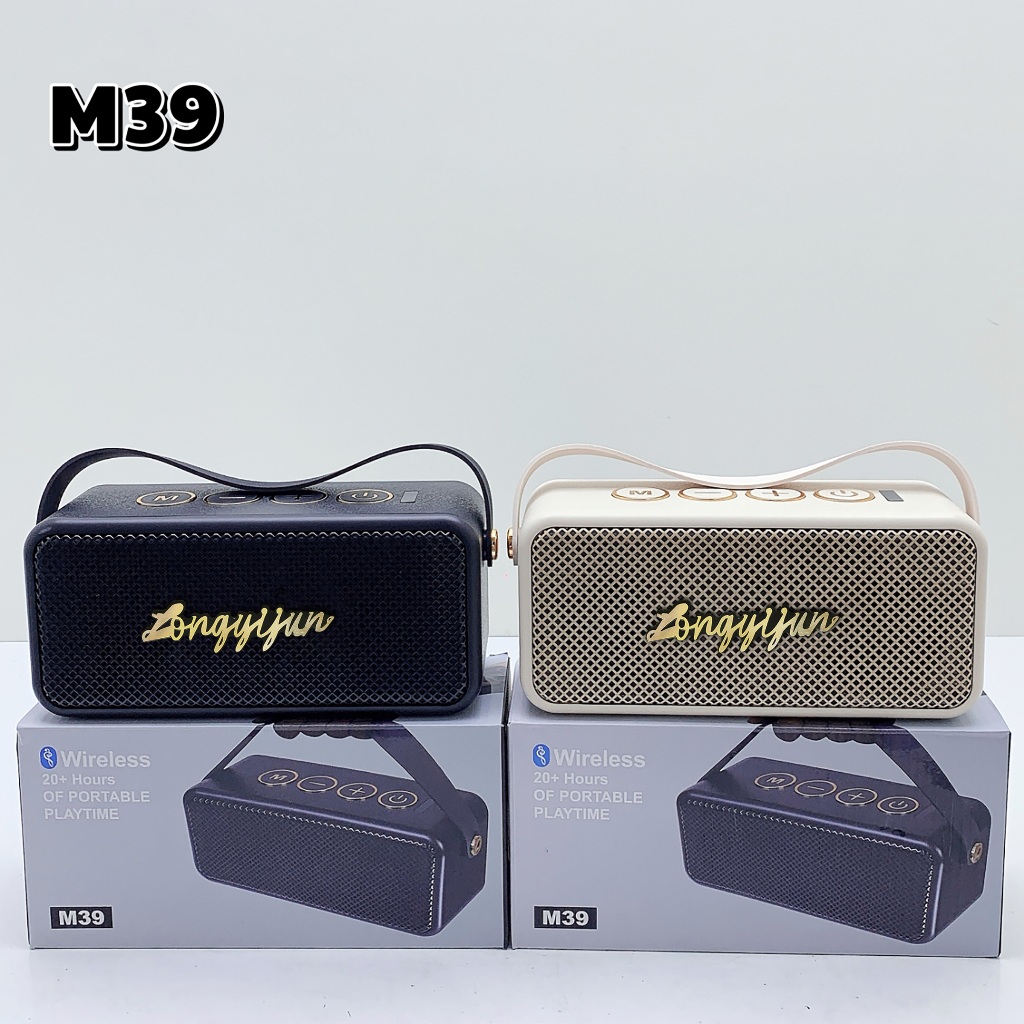 ลำโพงบลูทูธ รุ่น M39 พร้อมสายหิ้ว ลำโพงไร้ สาย 12W ของแท้ 100% ...