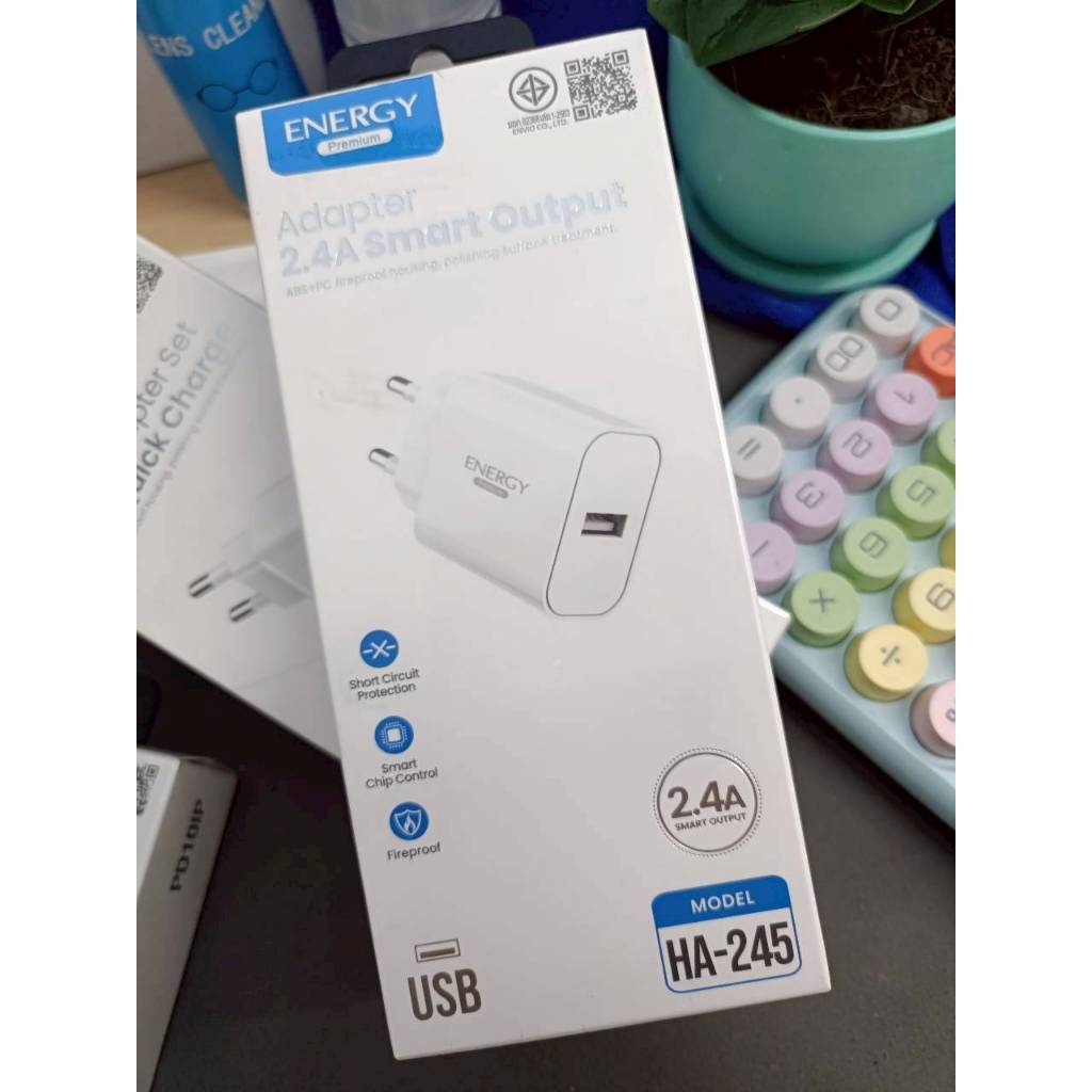 Energy Adapter HA-245 ชาร์จเร็ว 2.4A | Shopee Thailand